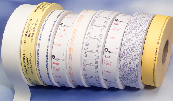 Banknote wrappers on reels - orfix