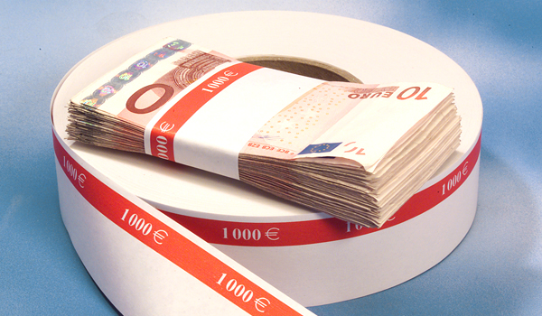 Banknote wrappers on reels - orfix